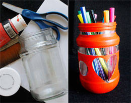 DIY Decor: Tangerine Tango Jars
